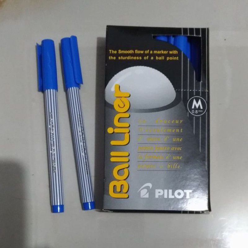 Pen Pilot Balliner / Ballpoint Ball Liner Warna Biru