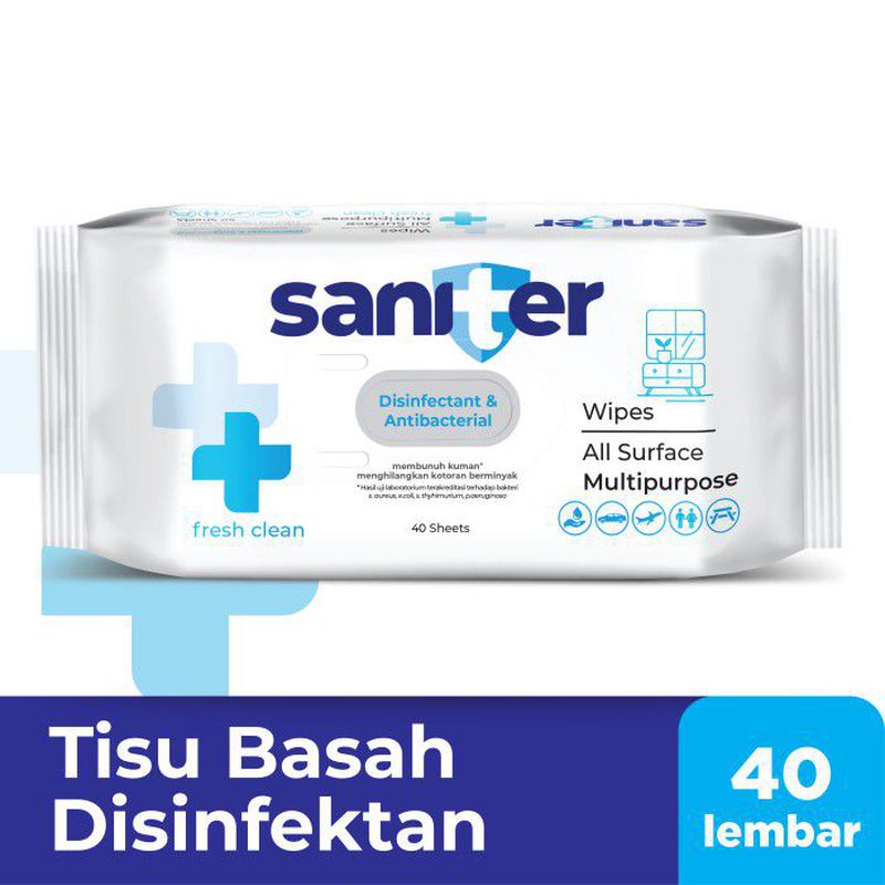 Tisu Basah Antiseptik Wipes All Surface Multipurpose - 40s