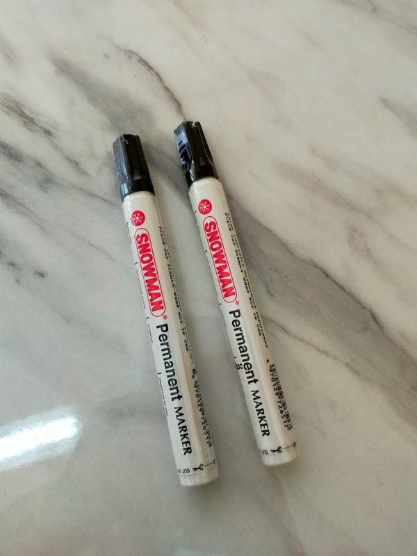 SPIDOL G12 PERMANENT SNOWMAN HITAM G 12 / Marker Permanen