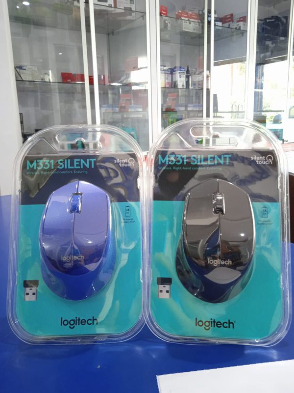 Mouse Logitech Silent M331 - Biru