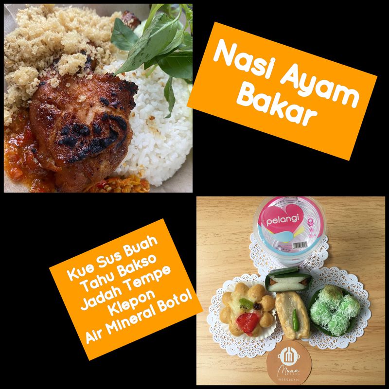 Paket Nasi Ayam Bakar Plus Snack