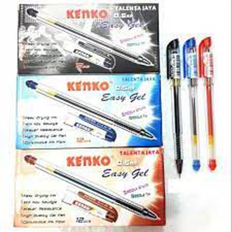 Pena kenko easy gel 0,5 mm - Hitam