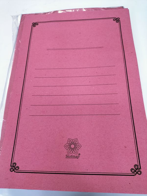 Stop Map Karton Folio - Merah