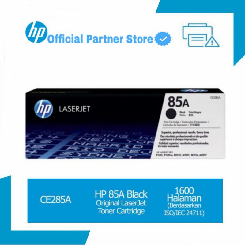 TONER HP LASERJET 85A BLACK ORIGINAL (CF285A) CATRIDGE