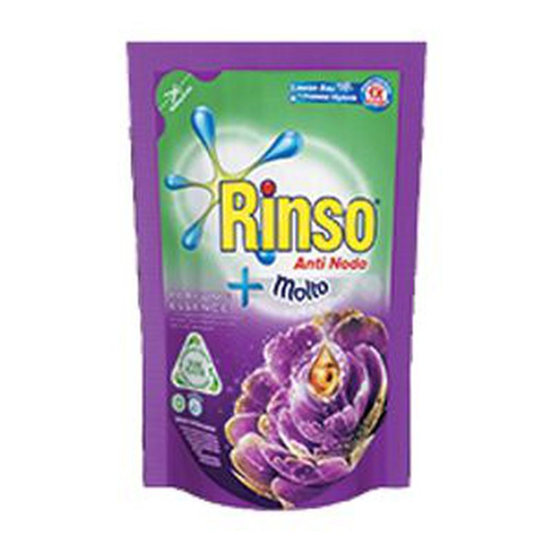 RINSO DETERJEN LIQUID + MOLTO PERFUME ESSENCE PCH 565mL