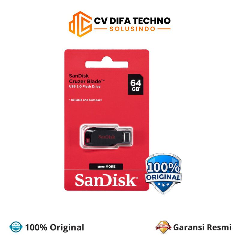 Flashdisk Sandisk Cruzer Blade 64GB