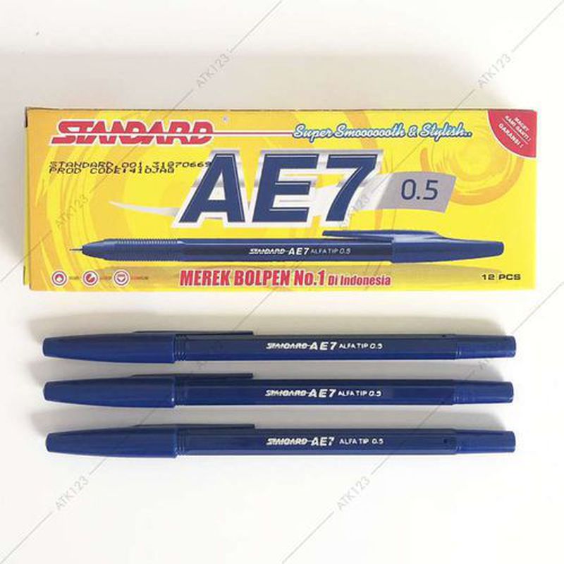 Ballpoint Standard AE7 (1 pcs) - Warna Biru