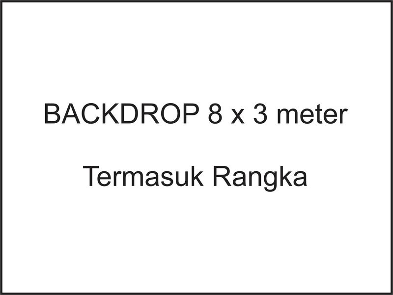 Backdrop 8 x 3 meter