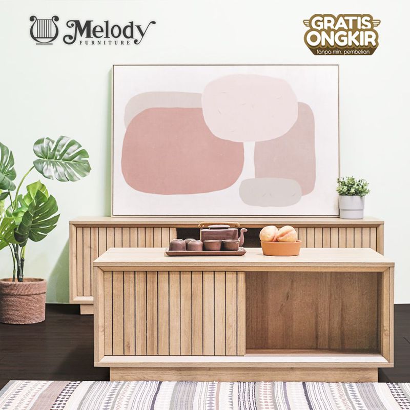 Furniture Meja Tamu Meja Kopi RYUKI COFFEE TB RIVIERA RUSTIC WLN