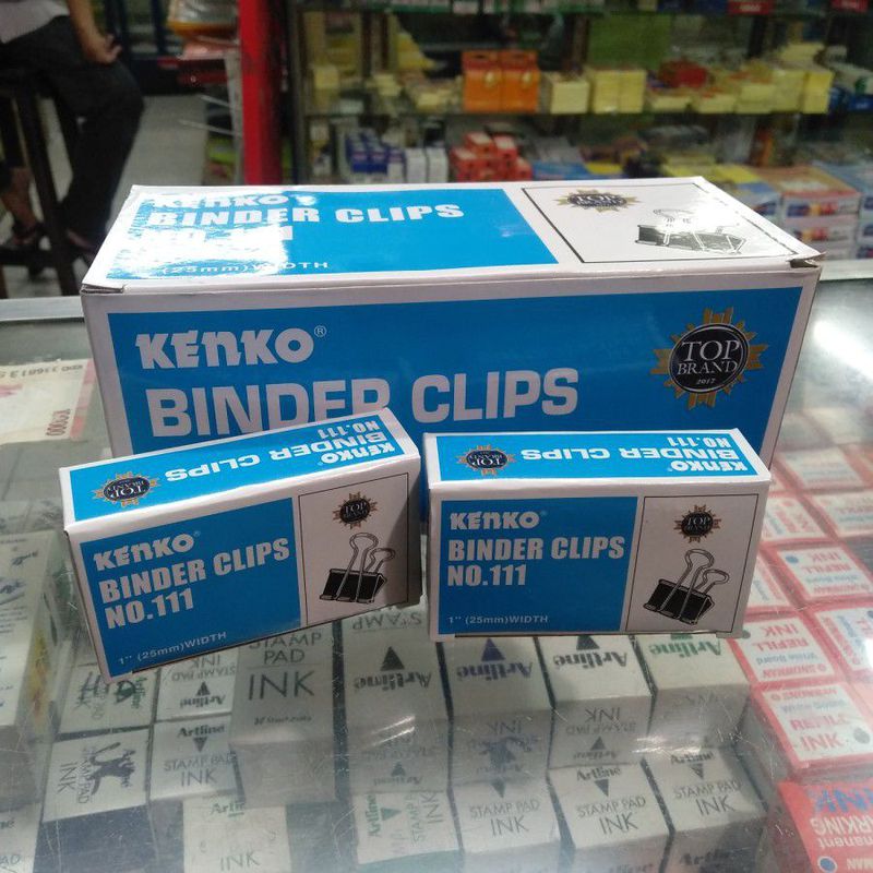 Binder Clip Kenko No. 111 @12 PCS Pcs-Box