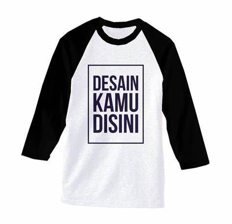 KAOS LENGAN RAGLAN CUSTOM DESIGN DAN SABLON