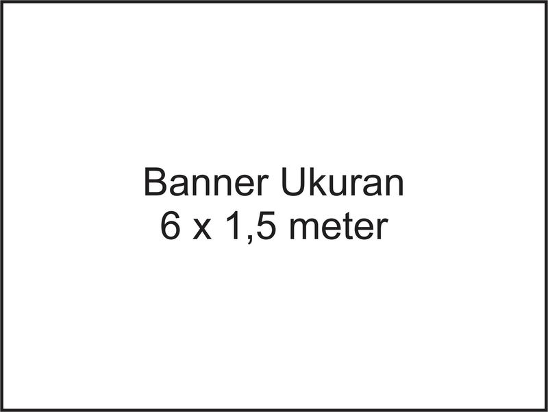 Banner 6 x 1,5 meter