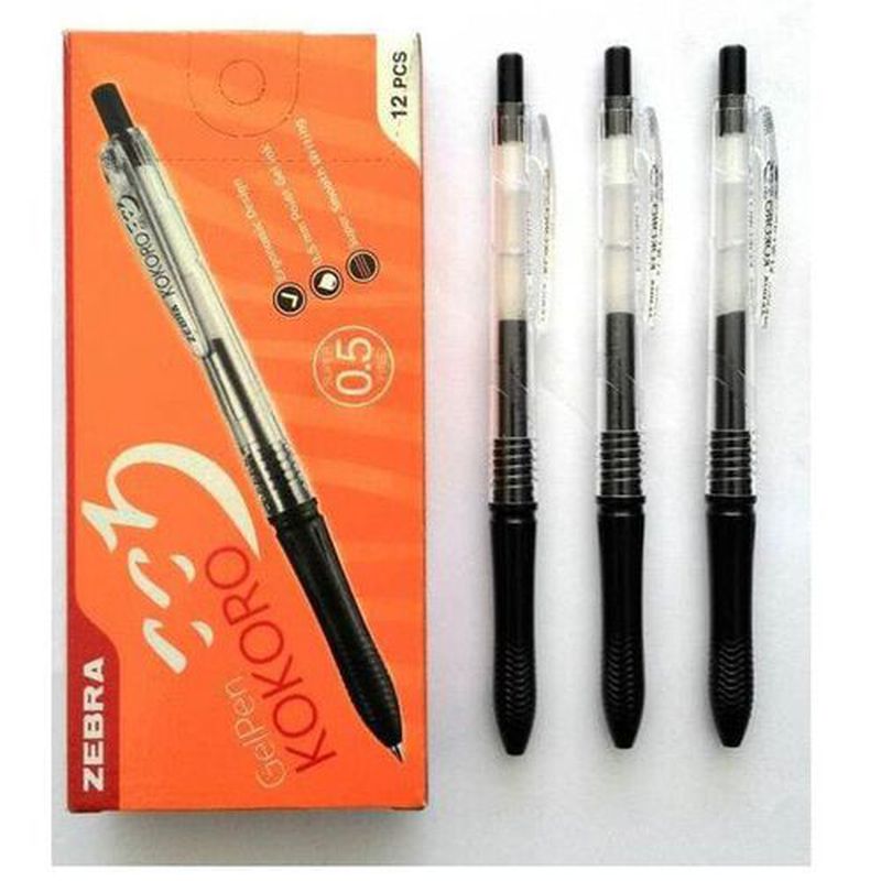 Ballpoint Zebra Kokoro Sweet (tinta hitam) / pen kokoro