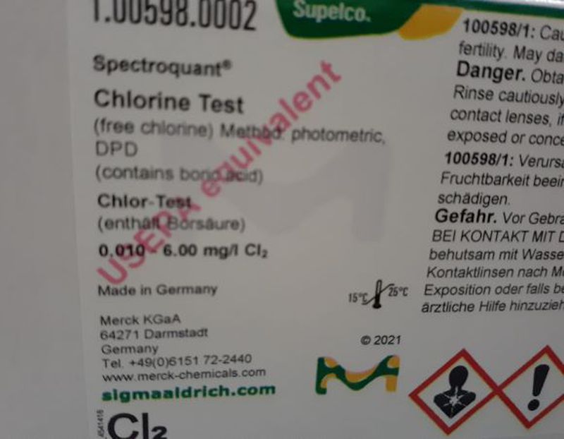 Chlorine Test (Cl2-1)