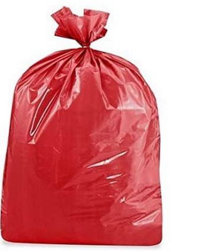 PLASTIK SAMPAH WARNA MERAH "Uk 40 x 60 : 0,03 MIC - ( 0,08 MIC ) sampai ...