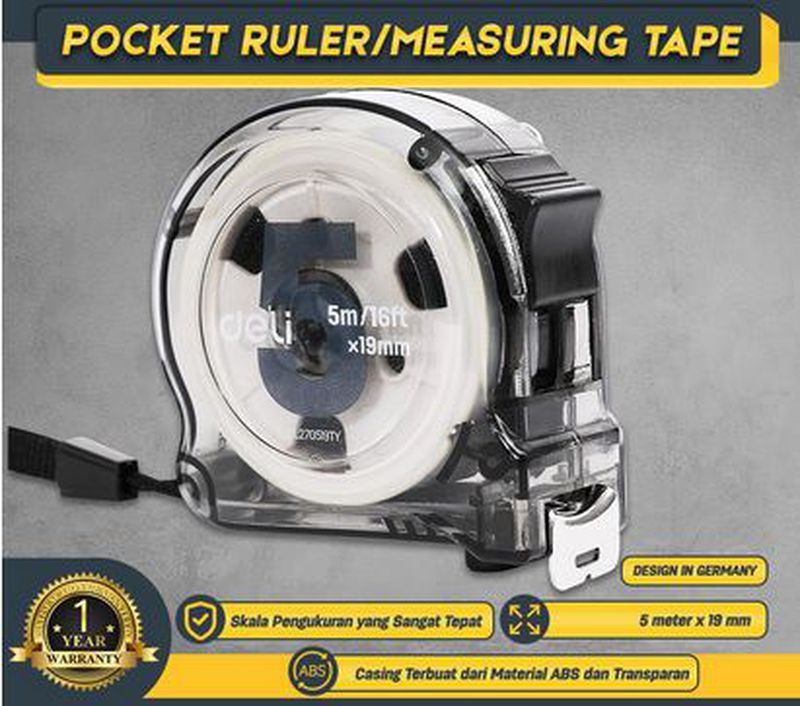 Meter Tangan Deli 5 M