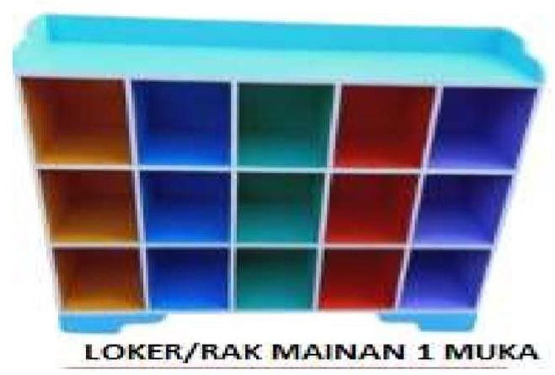 Rak Mainan/Loker 1 Muka