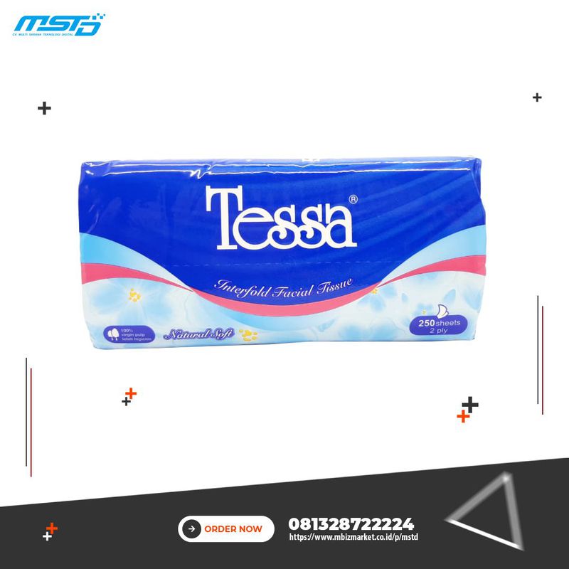 Tisu Tessa 250Sheets 2ply Tissue Facial