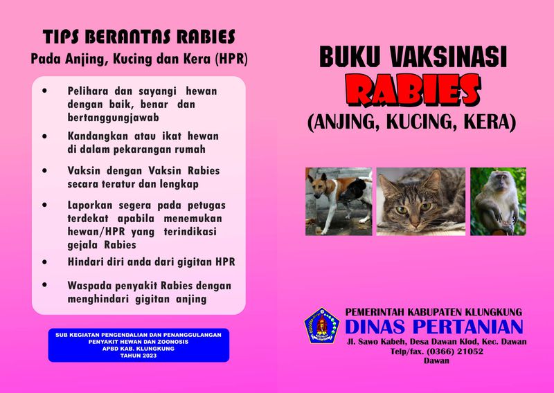 Buku Vaksinasi Rabies