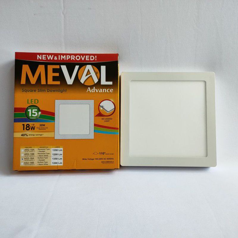 Downlight Led Panel IB 18watt kotak square Cool Daylight Putih Meval