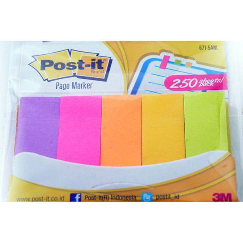 VAI-00147 POST IT PAGE MARKER 671-5ANL 3M