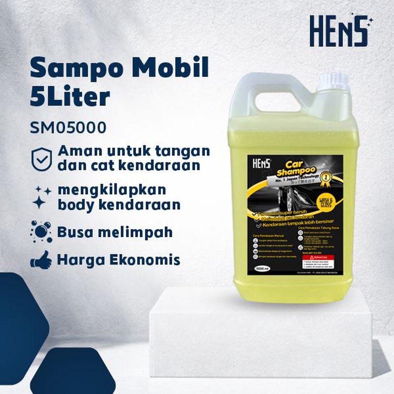 Shampo Mobil Motor HEnS jerigen 5Liter