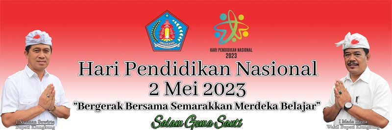 Spanduk Hari Pendidikan Nasional (Hardiknas)