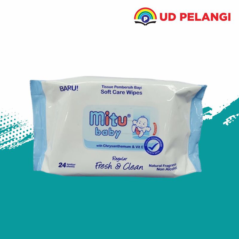 TISSUE BASAH MITU BABY SOFT CARE WIPES 24s
