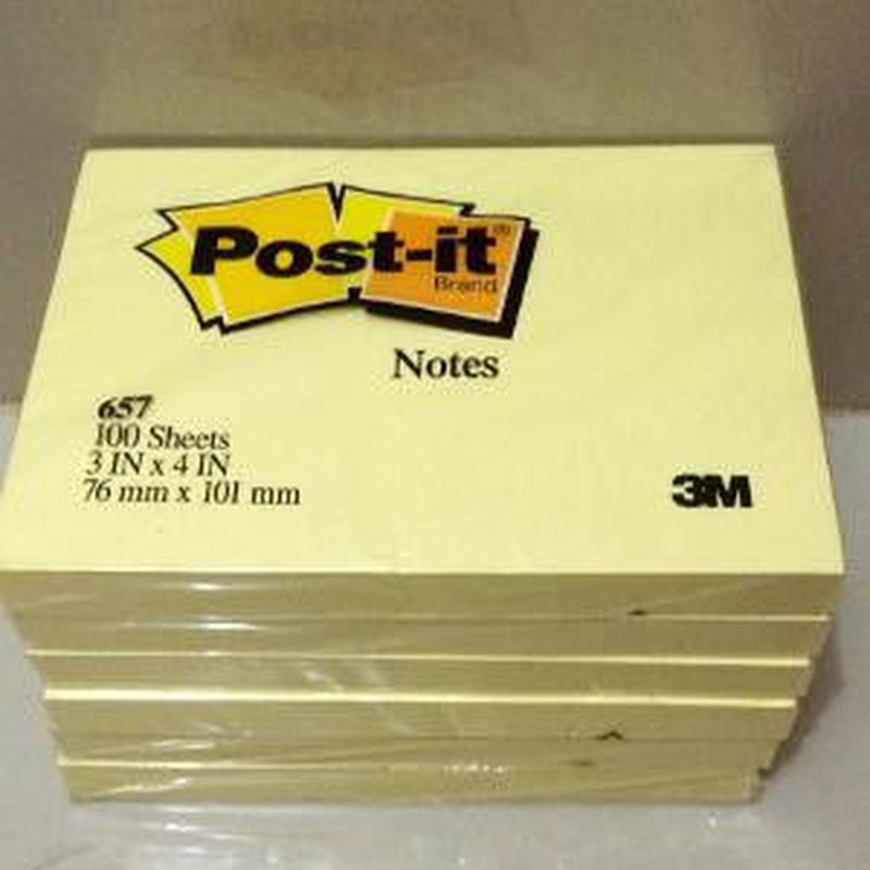 VAI-00146 POST IT 3M 657 YELLOW NOTES