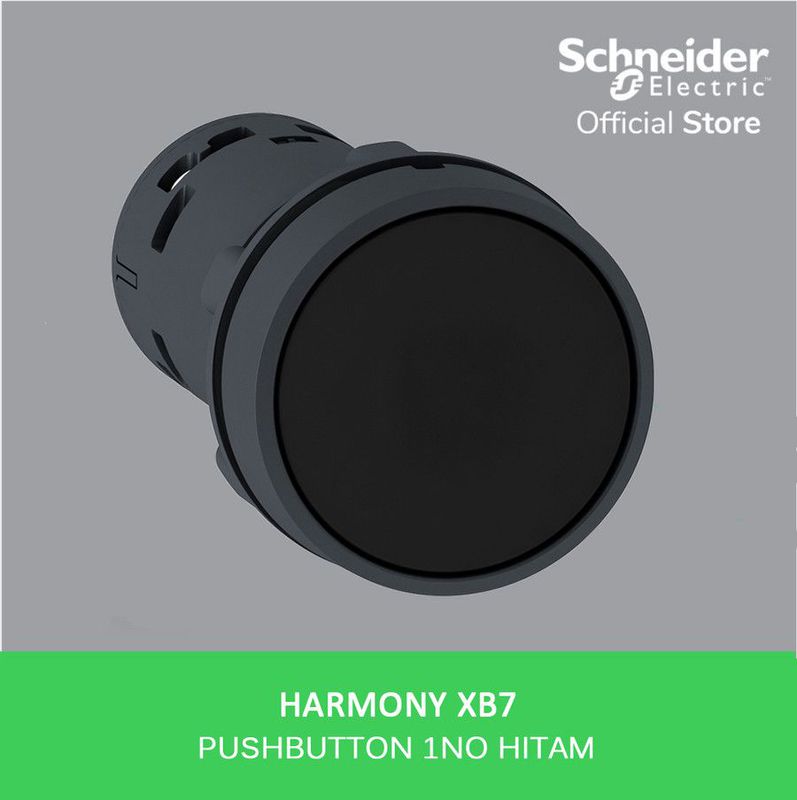 SCHNEIDER PUSH-BUTTON HITAM XB7NA21
