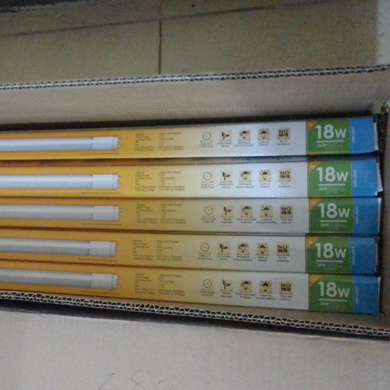 Lampu TL T8 LED 18 Watt Meval