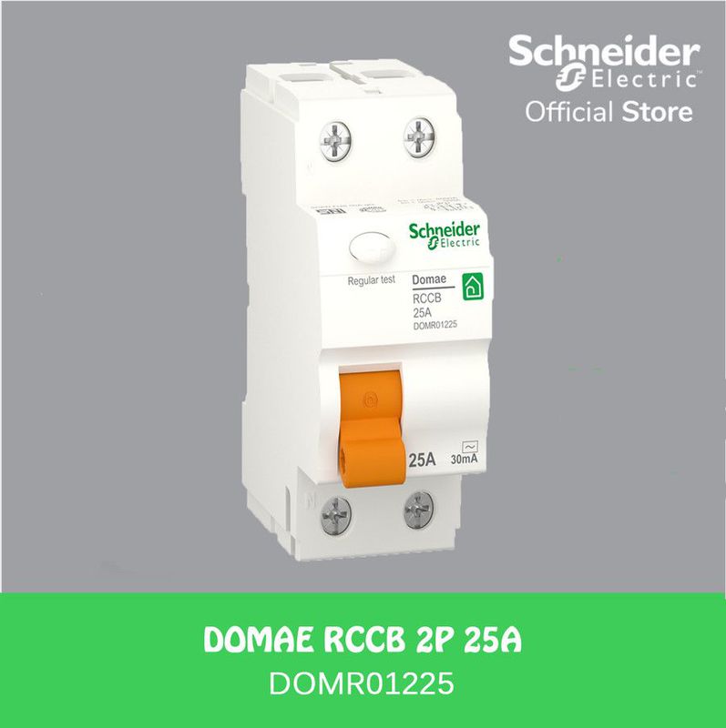 SCHNEIDER RCCB DOMAE 2P-30mA 25A DOMR01225