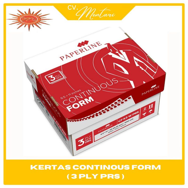 KERTAS CONTINUOUS FORM - PAPERLINE CF 3 PLY PRS