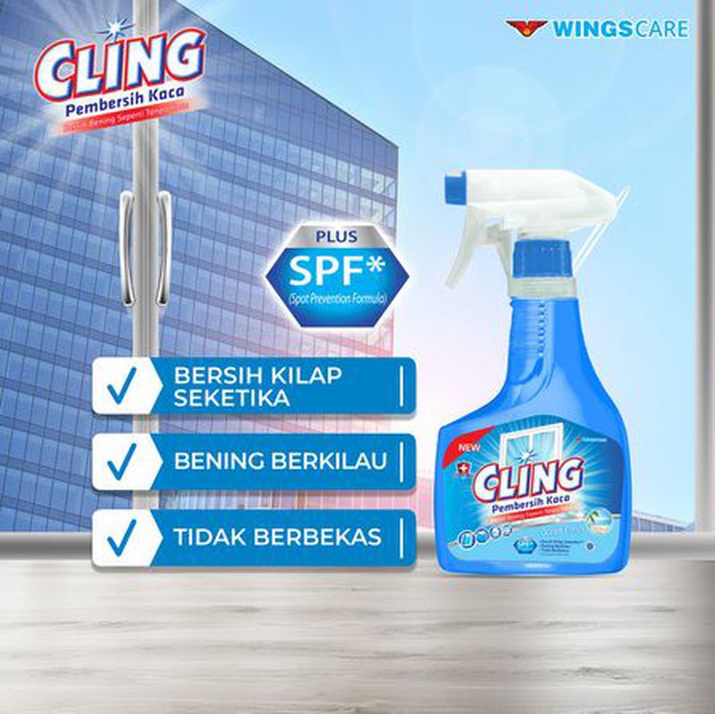 Cling Pembersih Kaca 440 ml - Orange