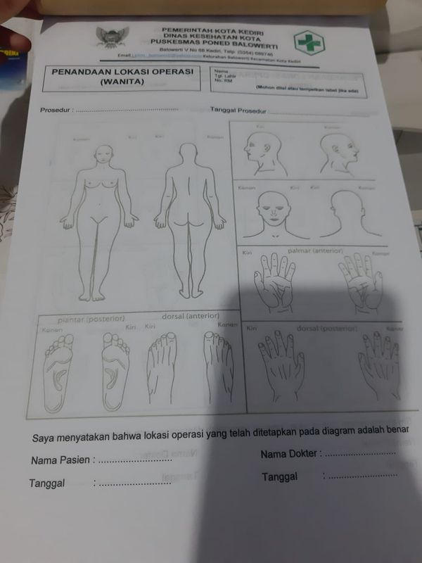 PENANDAAN LOKASI OPERASI P&W