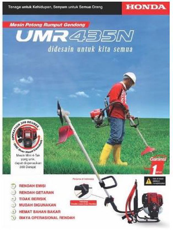 Honda UMR435N Mesin Potong Rumput Gendong / Brush Cutter 4 Tak