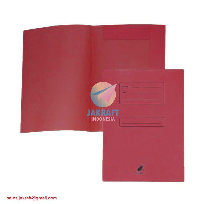 Map Kertas Biola Merah