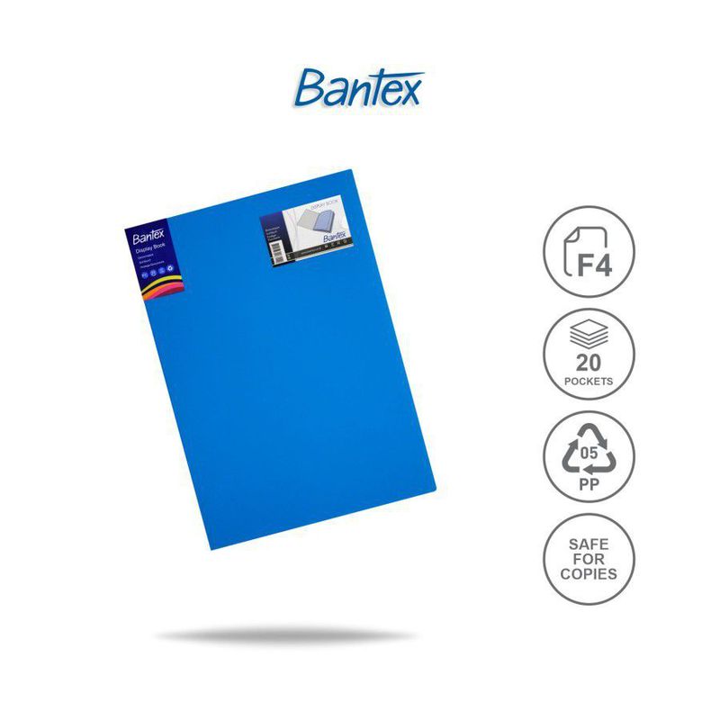 Bantex Clear Holder / Display Book / Dokumen Keeper F4