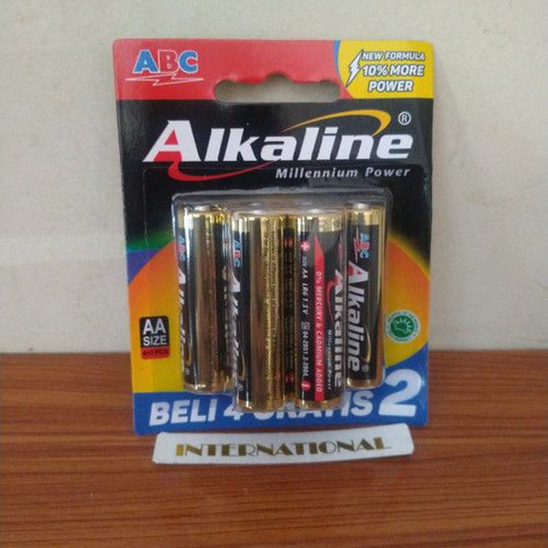 Baterai AA ABC Alkaline isi 6