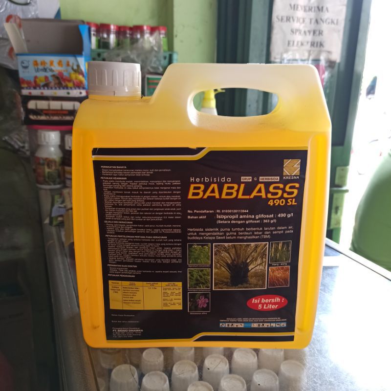 HERBISIDA BABLAS 490 SL 5 LITER PEMBASMI RUMPUT SAMPAI AKAR