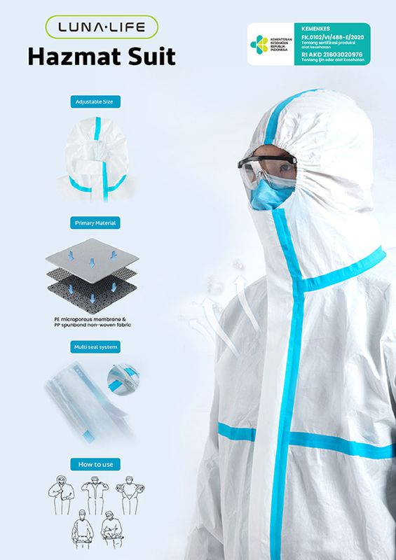 LUNALIFE APD HAZMAT BARRIER SUIT