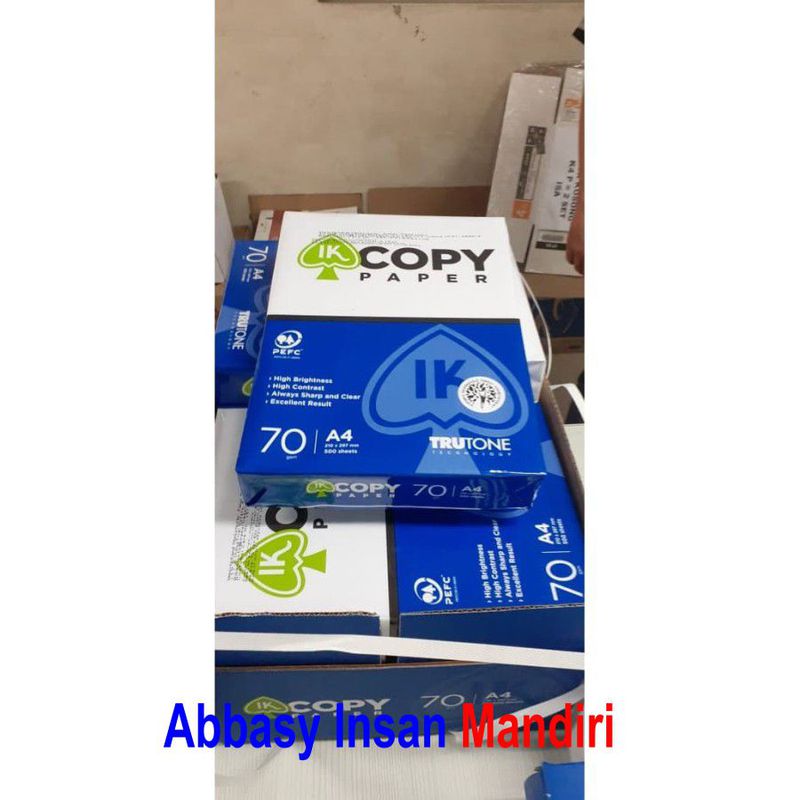 Kertas HVS IK Copy Paper Ukuran A4 70 gr