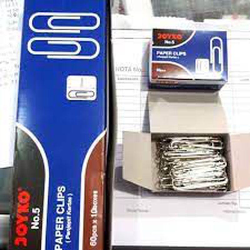 Trigonal Paper Clips No 5 Joyko / Clip Segitiga No.5 / Klip Kertas Box