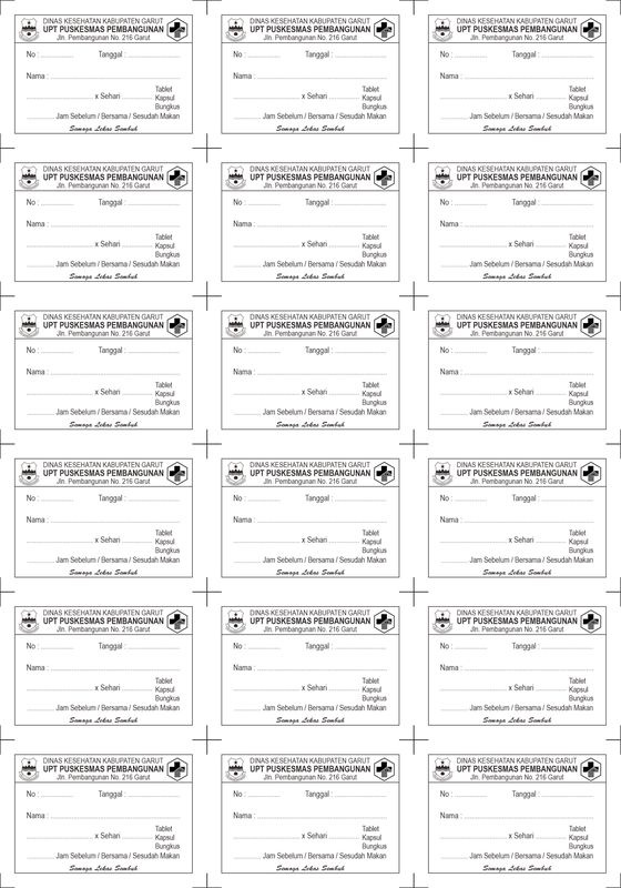 Cetak Etiket Obat