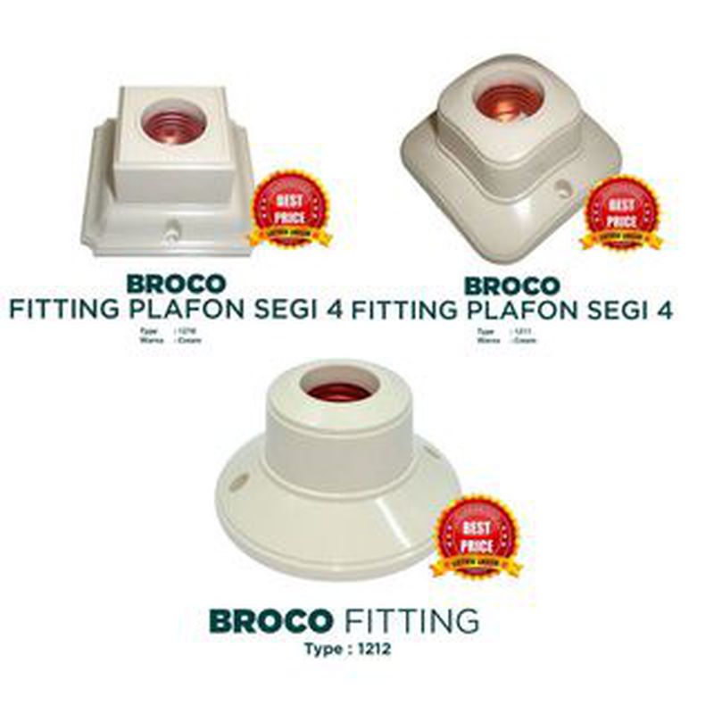 BROCO FITTING PLAFON 1210 1211 1212 - 1210