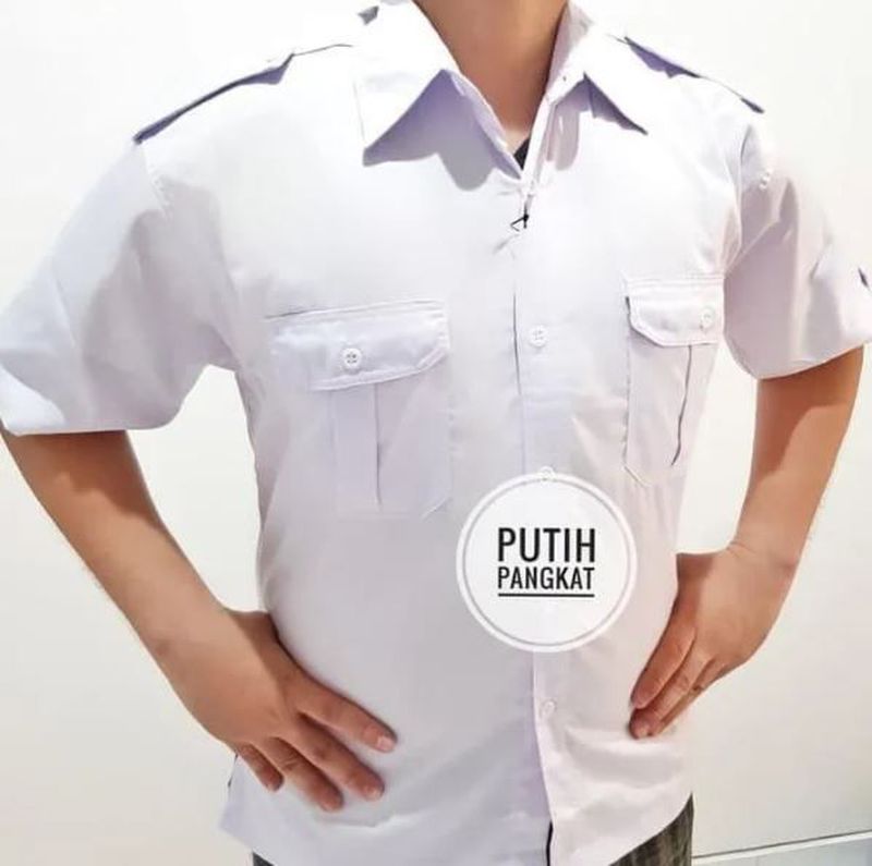 Baju PDH Putih Pangkat