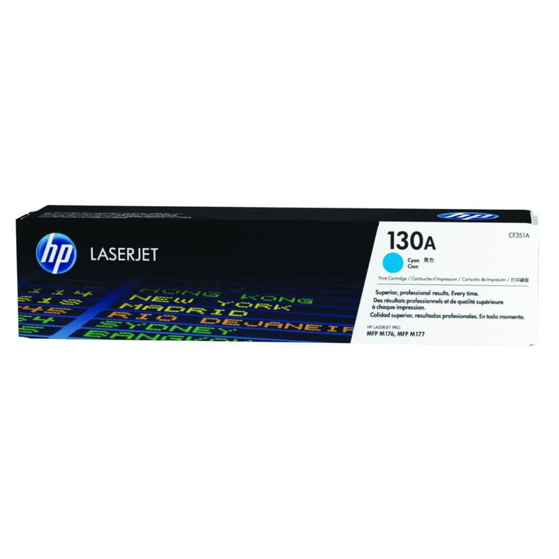 HP 130A Cyan Original LaserJet Toner / Tinta Cartridge (CF351A)