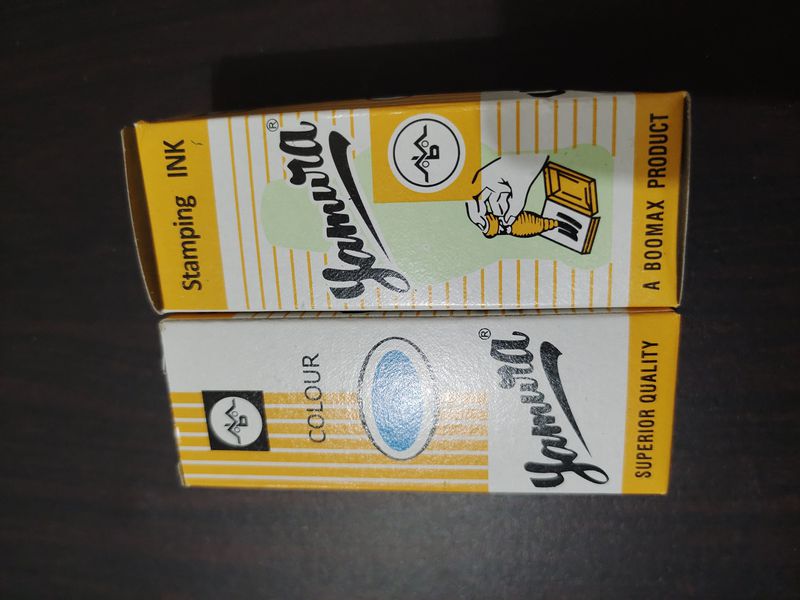 tinta Stempel biru/ungu (sesuai pesanan)