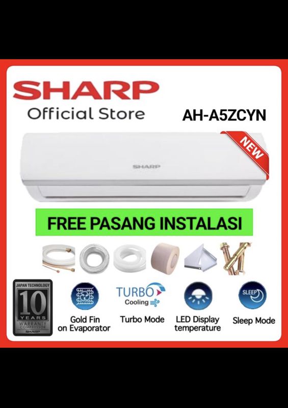 AC Sharp 1pk + Pasang