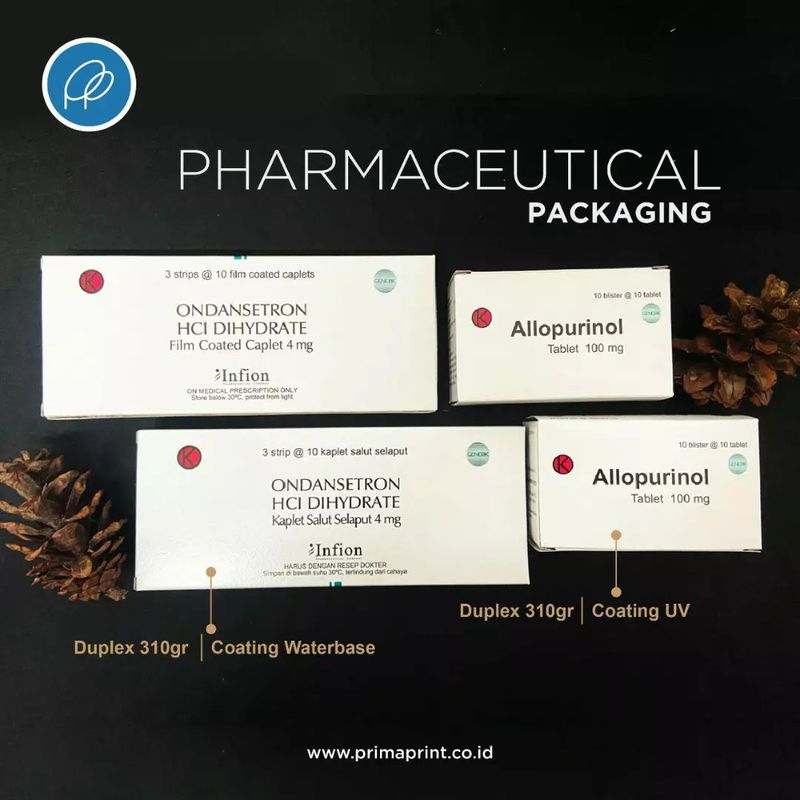 Cetak Kemasan Packaging Dus Obat-Obatan / Farmasi - Prima Print
